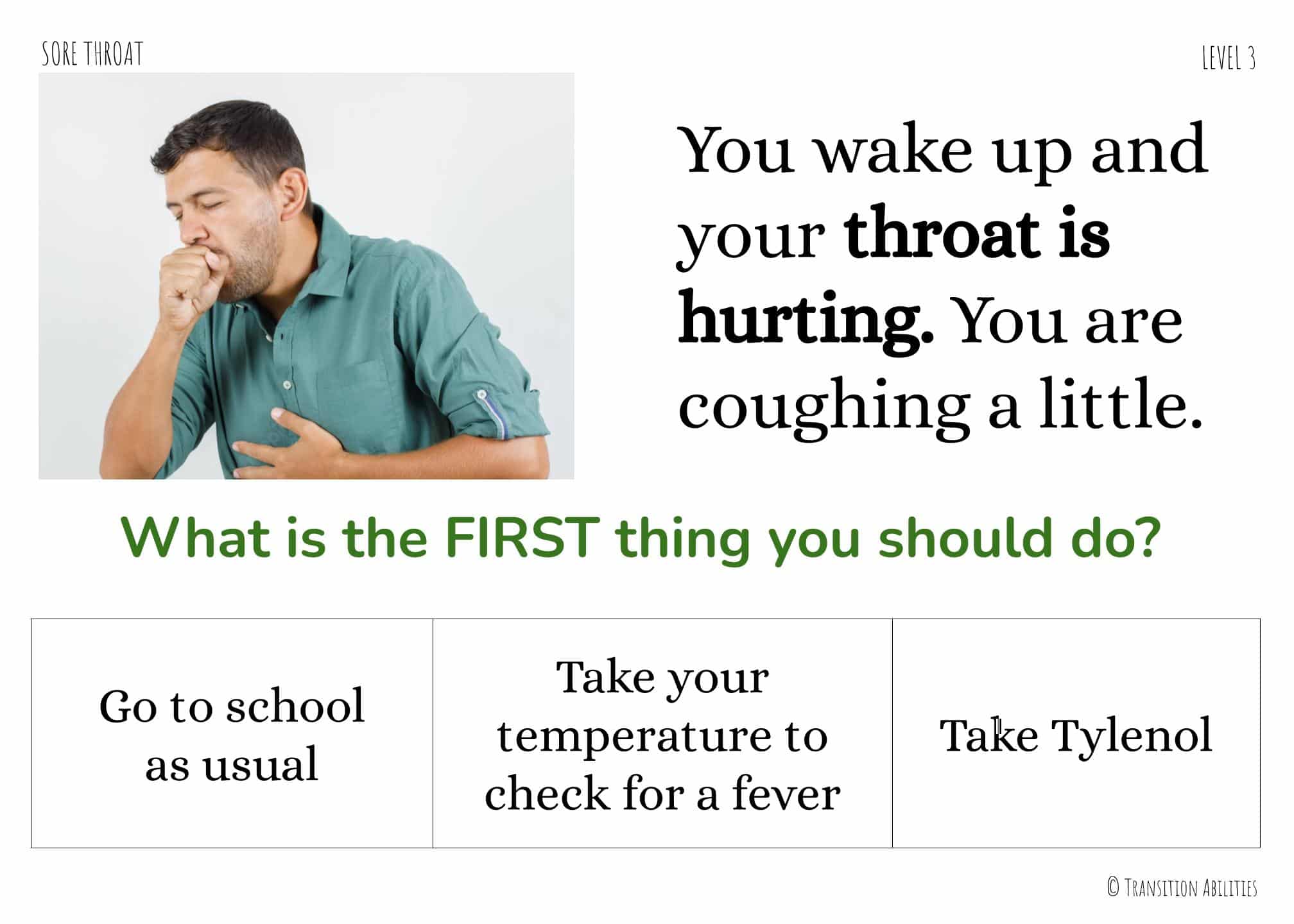 Teaching Special Ed Students to Recognize when Feeling Sick ...