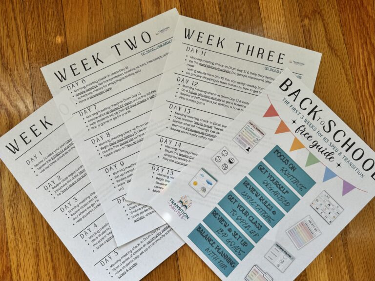 Back-to-School Tips & Activities for High School SPED and Transition ...