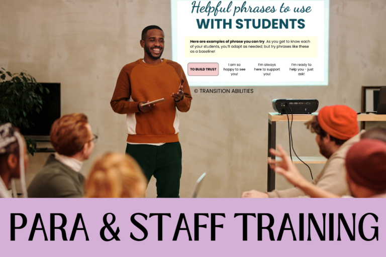 How to Communicate with Paraprofessionals Effectively - Transition ...